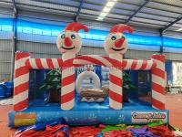 China Customized Christmas Inflatable Doll Clown Trampoline Bouncy Castle for Indoor and Outdoor for sale