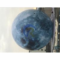 China Digital Printing Inflatable Moon Model With Led Light For Events Customized Color for sale