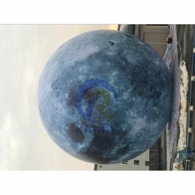 China Digital Printing Inflatable Moon Model With Led Light For Events Customized Color for sale