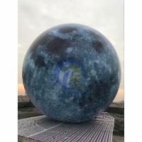 China Digital Printing Inflatable Moon Model With Led Light For Events Customized Color for sale
