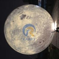 China Digital Printing Inflatable Moon Model With Led Light For Events Customized Color for sale