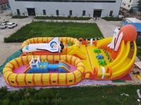 China Summer Water Park Fun Unisex Large Inflatable Polar Bear Playground for Outdoor Games for sale