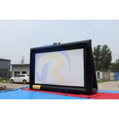 China Outdoor Inflatable Projector Screen Air Sealed Double-Sided Projection for Gatherings for sale