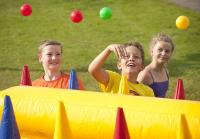 China Portable Commercial PVC Inflatable Hoverball Race Game for Funny Interactive Carnival for sale