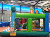 China CE/EN71/EN14960 Certified Cocomelon Theme Kids Party Trampoline Bouncer with Slide for sale