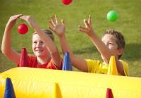 China Portable Commercial PVC Inflatable Hoverball Race Game for Funny Interactive Carnival for sale