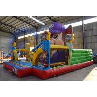 China PORTABLE Yellow Inflatable Castle Slide Water Park Bouncers for Jumping Entertainment for sale