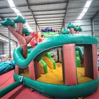 China Children's Party Outdoor Inflatable Bouncer House with Slide Sea/Air/Express Shipping for sale