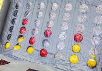 China Colorful Inflatable Connect 4 in a Row Target Shooting Game for Commercial Challenges for sale