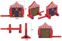China PORTABLE Interactive Sport Games Colorful Carnival Game Tic Tac Toe Wall and Connect 4 for sale