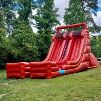 China Adult Size Inflatable Water Slide with 2 Slides and 2 Pools in Commercial Grade PVC for sale