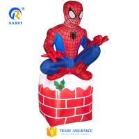 China Christmas Advertising Decoration featuring Spiderman Design and Red/White Color Scheme for sale