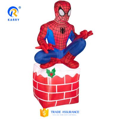 China Christmas Advertising Decoration featuring Spiderman Design and Red/White Color Scheme for sale