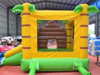 China CE/EN71/EN14960 Certified Small Size Jungle Cartoon Monkey Bouncy Castle for Children for sale