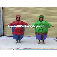 China Carnival Game Essential Adults Inflatable Spiderman Sumo Suits for Outdoor Playground for sale