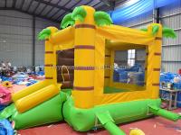 China CE/EN71/EN14960 Certified Small Size Jungle Cartoon Monkey Bouncy Castle for Children for sale
