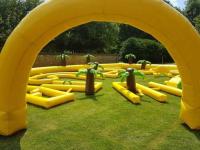 China Unisex Commercial Palm Tree Inflatable Golf Course for Parties and Events 9 Holes Game for sale