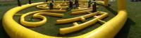China Unisex Commercial Palm Tree Inflatable Golf Course for Parties and Events 9 Holes Game for sale
