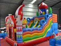 China 14 Years up Unisex Latest PVC Inflatable Circus Castle with Slip N Slide Fun City Party for sale