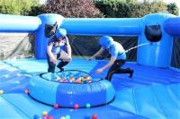 China Shipping way By sea/ by air 6 Player Inflatable Bungee Run Dash 'n' Grab Sport Games for sale