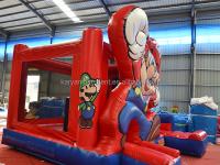 China Customize Accepted Red Inflatable Castle Playground for Kids Bounce Jumping House for sale