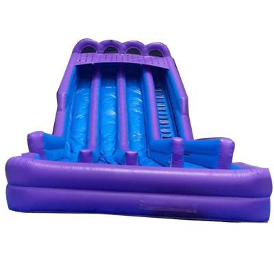 China Blower Repair Kits Package Bag Included Three-Lane Water Slide Inflatable for Adults for sale