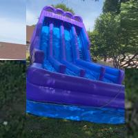 China Blower Repair Kits Package Bag Included Three-Lane Water Slide Inflatable for Adults for sale