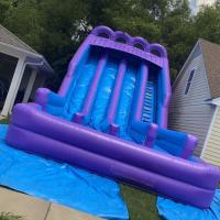 China Blower Repair Kits Package Bag Included Three-Lane Water Slide Inflatable for Adults for sale