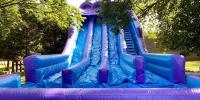 China Blower Repair Kits Package Bag Included Three-Lane Water Slide Inflatable for Adults for sale