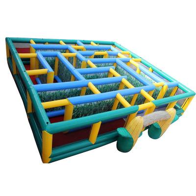China Custom Inflatable Laser Tag Maze for Unisex Corn Labyrinth Challenge Obstacle Course for sale