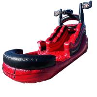 China Custom Logo Printed Commercial PVC Pirate Ship Theme Water Slide Inflatable with Pool for sale