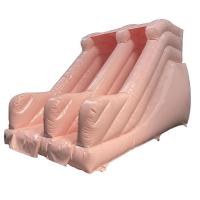 China Outdoor Commercial PVC Chocolate Color Inflatable Dry or Wet Slide for Party Rentals for sale