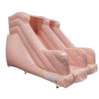 China Outdoor Commercial PVC Chocolate Color Inflatable Dry or Wet Slide for Party Rentals for sale