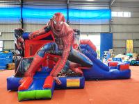 China CE/EN71/EN14960 Certified Kids Inflatable Spiderman Castle Bouncy Jumping House with Slide for sale
