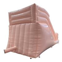 China Outdoor Commercial PVC Chocolate Color Inflatable Dry or Wet Slide for Party Rentals for sale