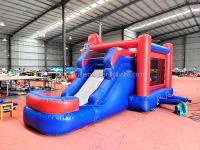 China CE/EN71/EN14960 Certified Kids Inflatable Spiderman Castle Bouncy Jumping House with Slide for sale