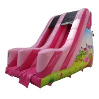 China Commercial Rental PVC Small Pink Inflatable Slide with CE/EN71/EN14960 Certification for sale