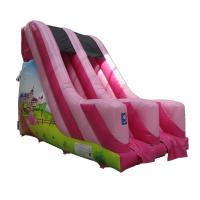 China Commercial Rental PVC Small Pink Inflatable Slide with CE/EN71/EN14960 Certification for sale