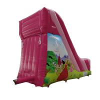 China Commercial Rental PVC Small Pink Inflatable Slide with CE/EN71/EN14960 Certification for sale