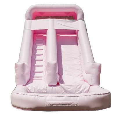 China Commercial rental inflatable candy slides with pool jumping and popular in the market for sale