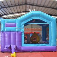 China Unisex PVC Exquisite Rainbow Unicorn Inflatable Bouncer Jumping Castle for Playground for sale
