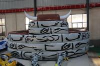 China Customized PVC Material Inflatable Mechanical Rodeo Bull Ride Game for Competition for sale