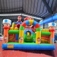 China Age Range 14 Years up Portable PVC Inflatable Mario Fun City Playground Game for Kids for sale