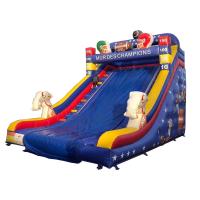 China Commercial Renting Inflatable Water Slide with Rugby Player Theme and Customized Color for sale