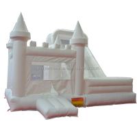 China Customized Logo Acceptable Indoor Jumping Castle for Kids PVC White Inflatable Castle for sale