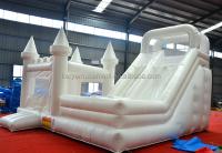China Customized Logo Acceptable Indoor Jumping Castle for Kids PVC White Inflatable Castle for sale