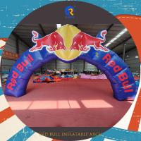 China Gender-Neutral Inflatable Archway Red Bull Advertising with PVC Material Inflatables for sale