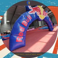 China Gender-Neutral Inflatable Archway Red Bull Advertising with PVC Material Inflatables for sale
