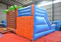 China Upgrade Your Playground with Toddler Log Cabin Bounce House and Inflatable Slide Combo for sale