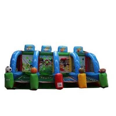 China Features PORTABLE Kids 4 In 1 Carnival Inflatable Sport Game Inflatable Basketball Shooting Game for sale